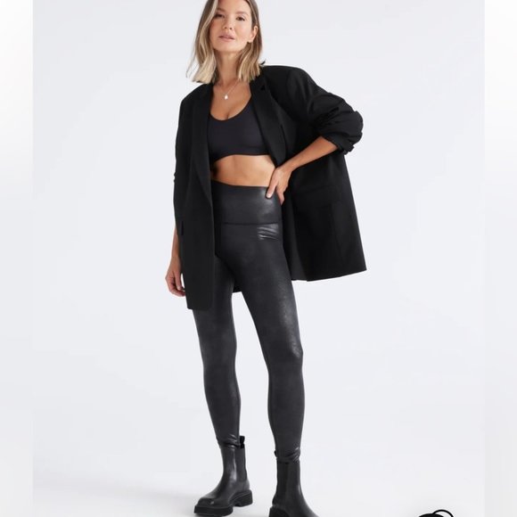 knix | Pants & Jumpsuits | Knix X Birds Papaya Black Metallic Sculpt ...